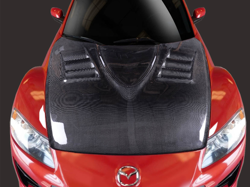 2004-2008 Mazda RX-8 Carbon Creations Vader Hood 115453