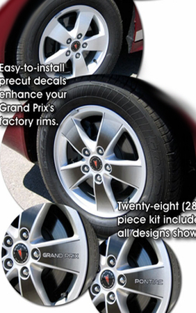 2004-2008 Pontiac Grand Prix 16" Factory Wheel Graphics 1