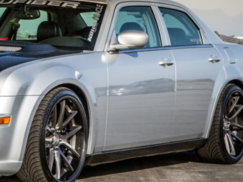 2005-2007 Chrysler 300 / 2005-2010 Charger Carbon Fiber XR5 Side Skirts ...