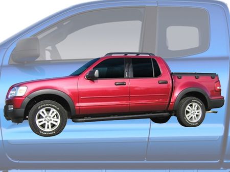 2008-2010 Ford Ranger Regular Cab Painted Body Side Moldings