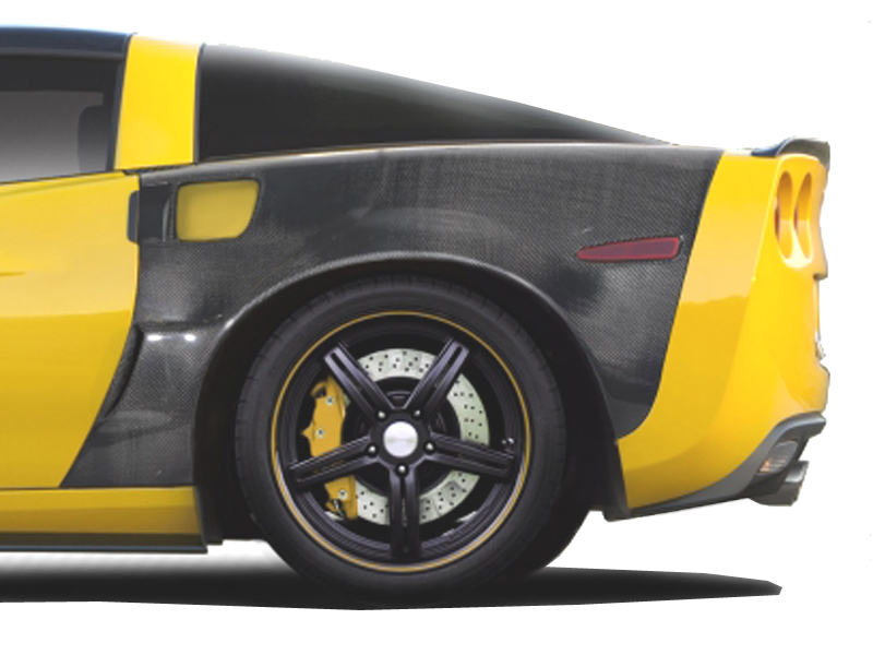 2005-2013 Corvette C6 Carbon Creations ZR1 Look Rear Fenders