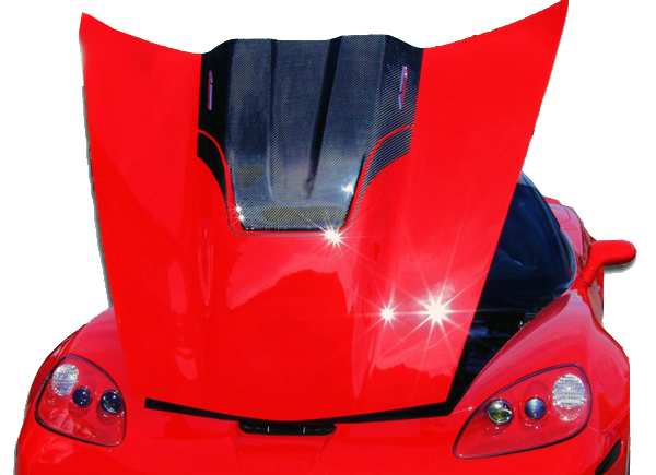 2005-2013 Chevrolet Corvette C6 Carbon Fiber Hood