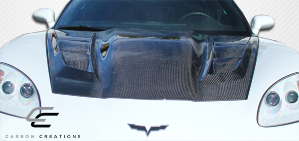 2005-2013 Chevrolet Corvette C6 Carbon Creations DriTech H-Design Hood