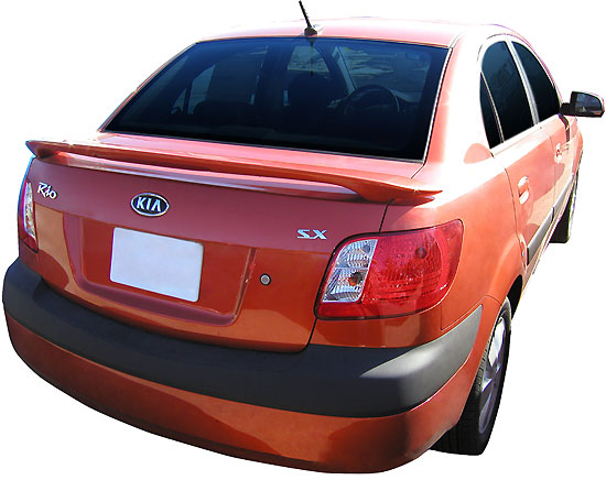 2006-2010 Kia Rio Painted Custom Style Spoiler w/ Light