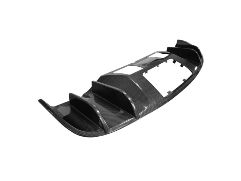 2007-2012 Audi R8 Carbon Fiber V8 Style Rear Diffuser GR8CFRDFV80713