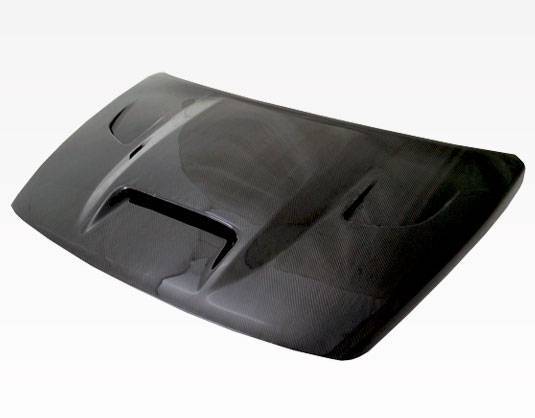 2007-2012 Dodge Caliber 4Dr Srt Blk Carbon Fiber Hood
