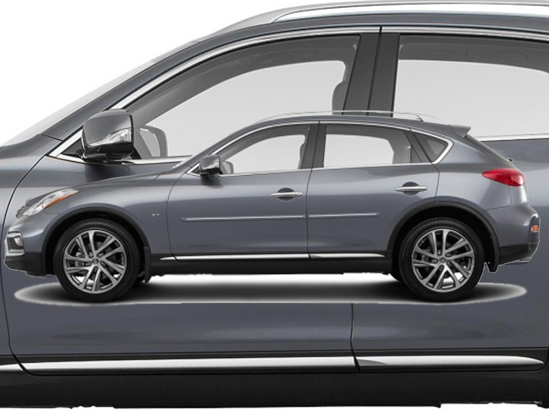 2007-2015 INFINITI Q40 4 DR CHROMELINE PAINTED BODY SIDE MOLDING