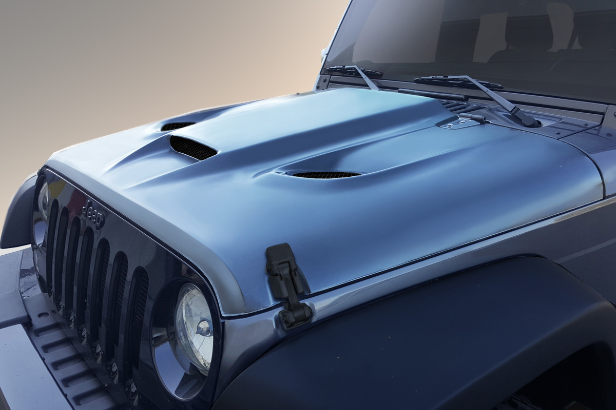 2007-2018 Jeep Wrangler Duraflex Hellcat Styled Hood 113214