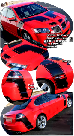 2008 2009 Pontiac G8 Stryker Style Graphics Kit