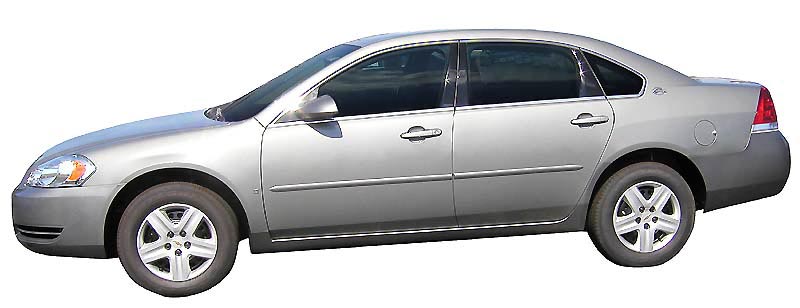 2008-2011 Chevrolet Impala Painted OEM Body Side Moldings
