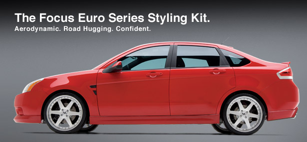 2008-2010 Ford Focus Sedan, 08 Coupe, Euro Series Body Kit