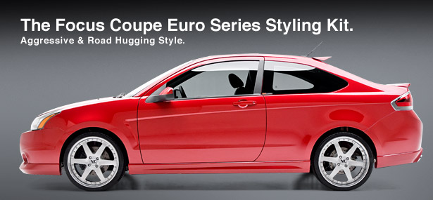 2008-2010 Ford Focus Sedan, 08 Coupe, Euro Series Body Kit