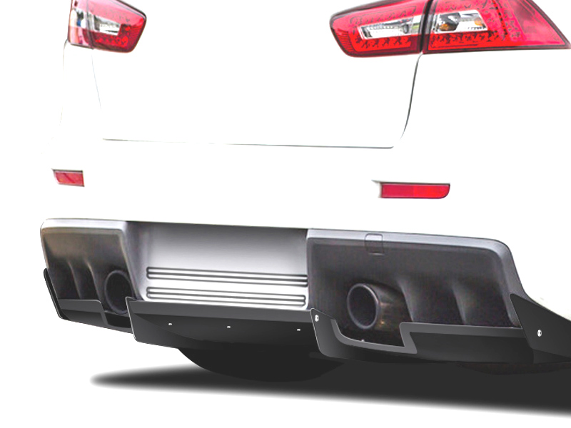 2008-2017 Mitsubishi Lancer Evolution 10 VR-S Rear Diffuser
