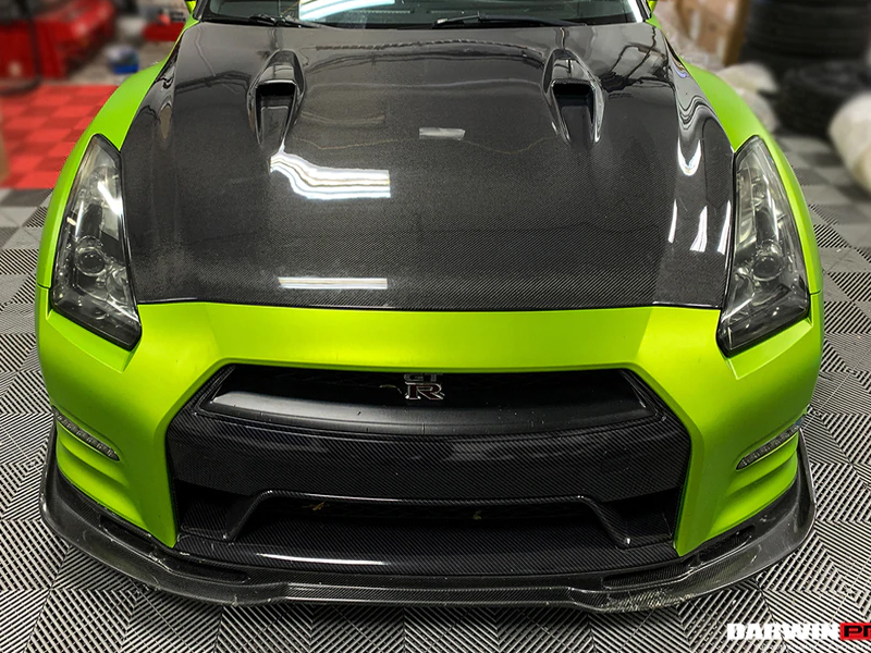 2008-2016 Nissan GTR R35 CBA/DBA BSE Style Carbon Fiber Hood