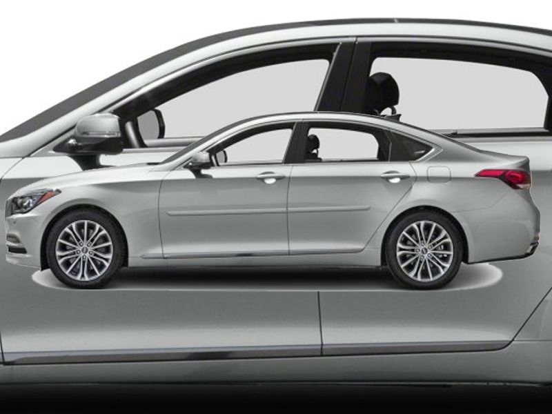 2009-2020 HYUNDAI GENESIS 4 DR PAINTED BODY SIDE MOLDING