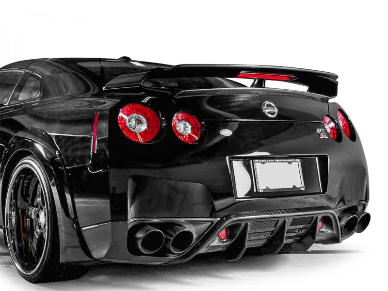2009-2015 Nissan GT-R R35 V3R Carbon Fiber Rear Diffuser