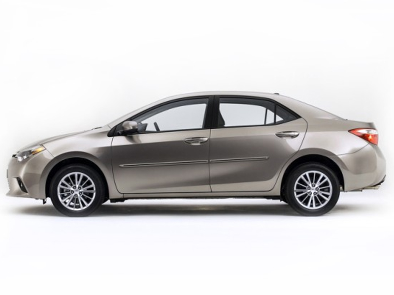 2014-2019 TOYOTA COROLLA SEDAN PAINTED MOLDINGS COLOR INSERT