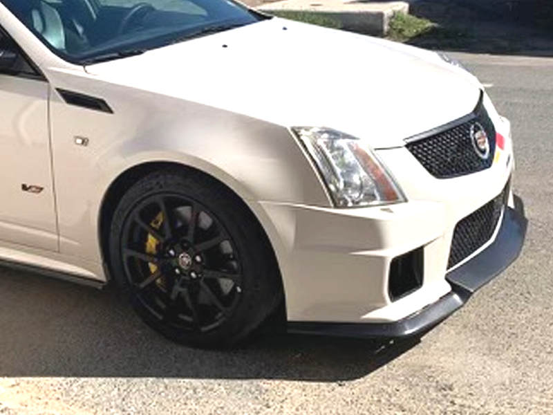 2009-2014 Cadillac CTS-V Front Chin Lip Spoiler Carbon Fiber