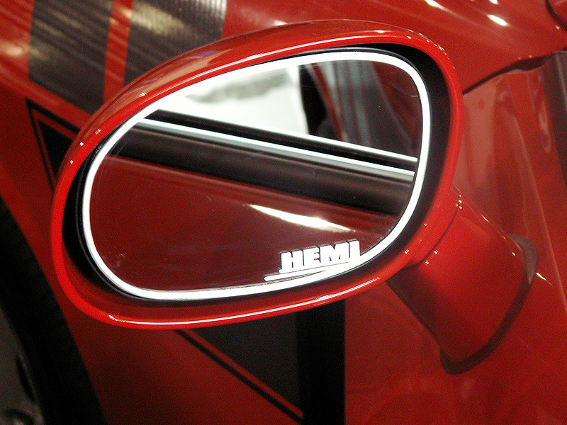 2008-2014 Challenger Stainless HEMI 2pc Side Mirror Trim ACC 151014