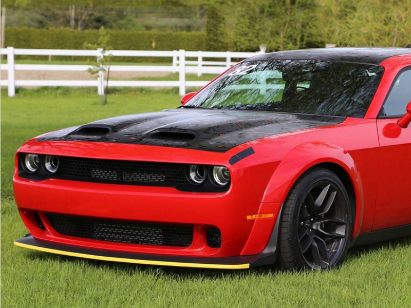 2009-2023 Dodge Challenger Redeye Aluminum Style Hood W Air Vent Scoop
