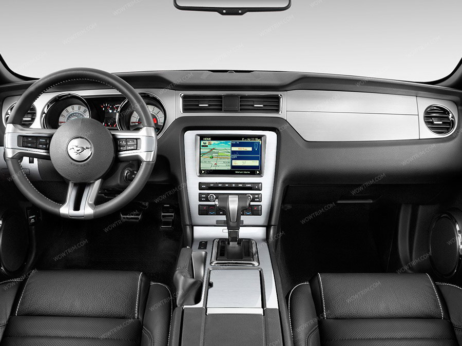 2010-2014 Ford Mustang Main Dash Trim Kit, w/o Navigation System