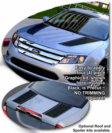 2010-2012 Ford Fusion Rally Stripes Graphics ATD-FRDFUSNGRPH003