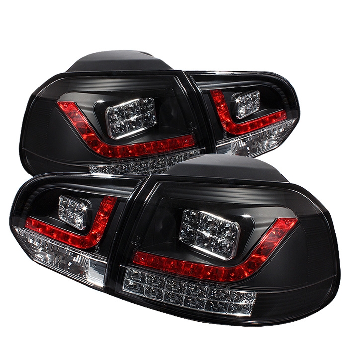 2010-2012 VW Golf & GTI LED Tail Lights - Black