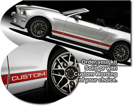 2010-2014 Mustang Shelby GT500 SVT Side Stripes FRDMSTNGGRPH273