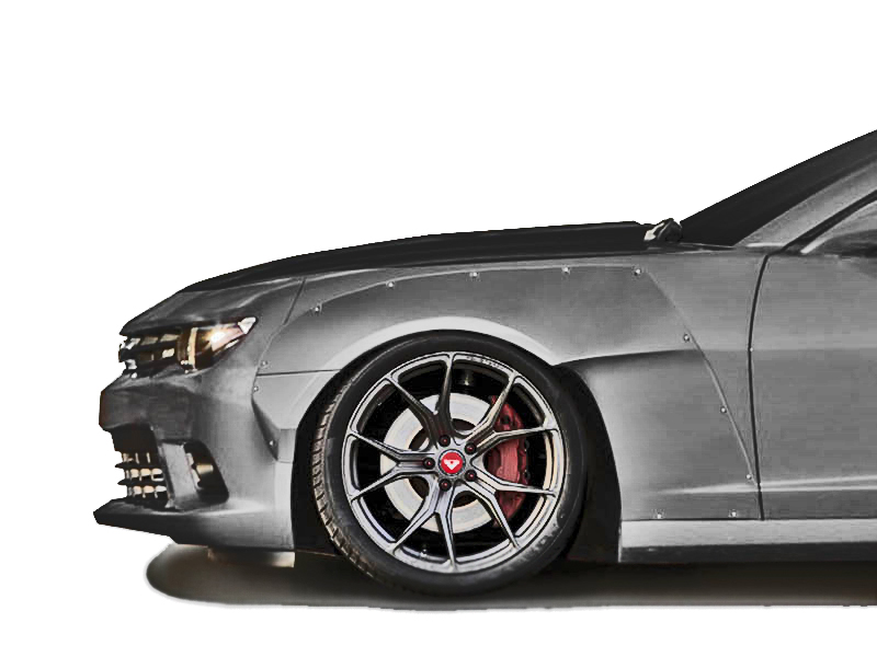 2010-2015 Chevrolet Camaro Duraflex Fender Flares Grid Front