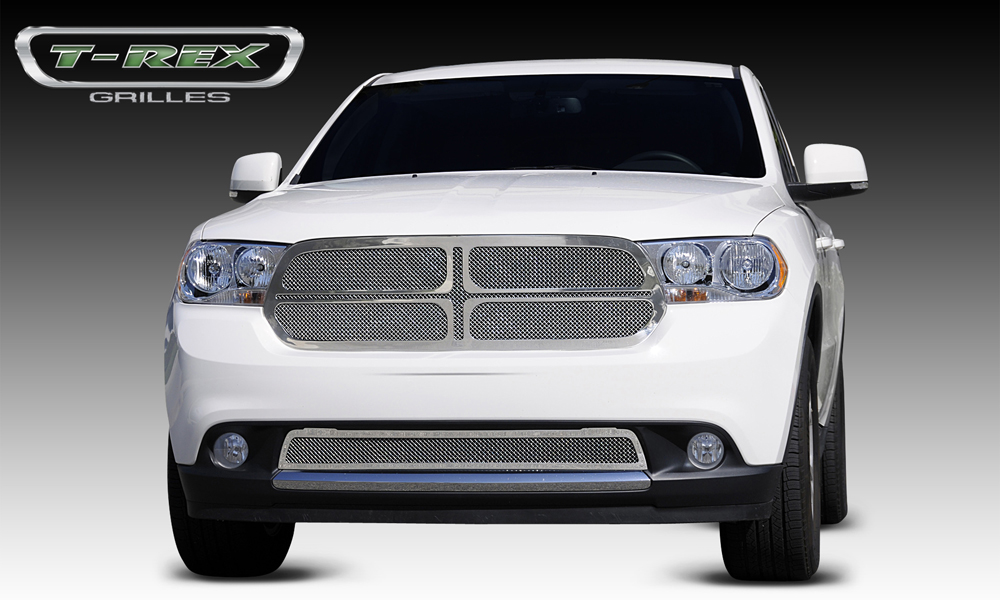 2011 2012 Dodge Durango Upper Class Polished Stainless Mesh Grille, 54492