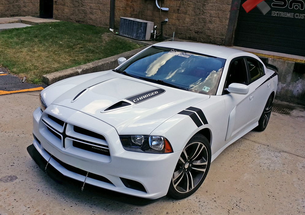 2011-2014 Dodge Charger Road Runner Hood Custom Graphics Kit