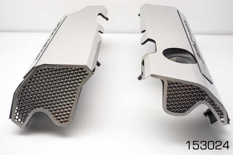 2011-2022 Challenger 392 Fuel Rail Covers Overlay Polished ACC 153024