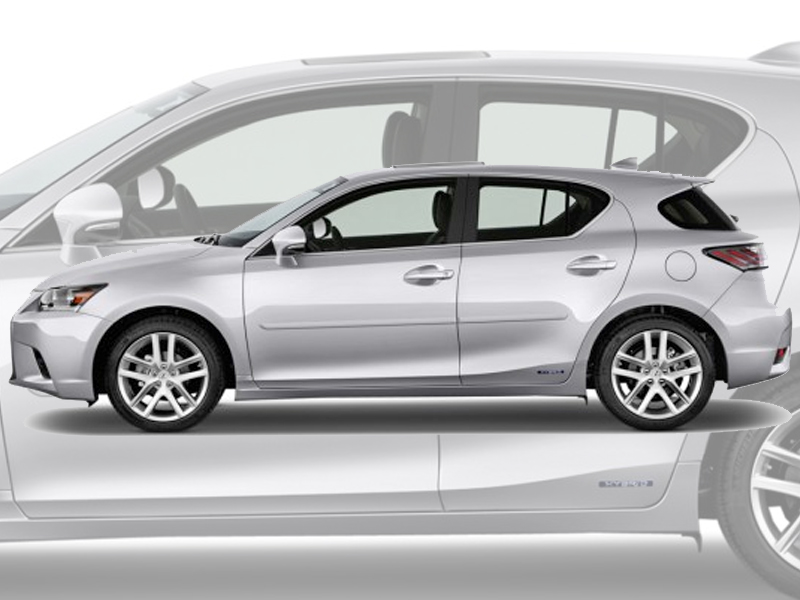 2011-2018 LEXUS CT PAINTED BODY SIDE MOLDING FE-CT200H