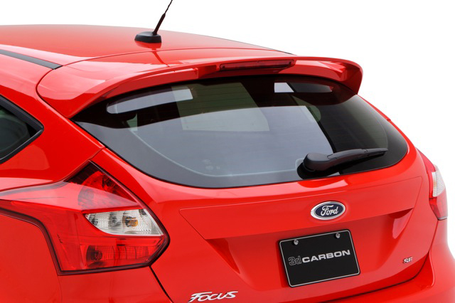 2012 2013 Ford Focus Hatchback Rear Spoiler 3dCarbon