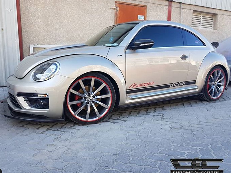 2012-2019 VW Beetle Custom Body Kit Carbon & Chrome