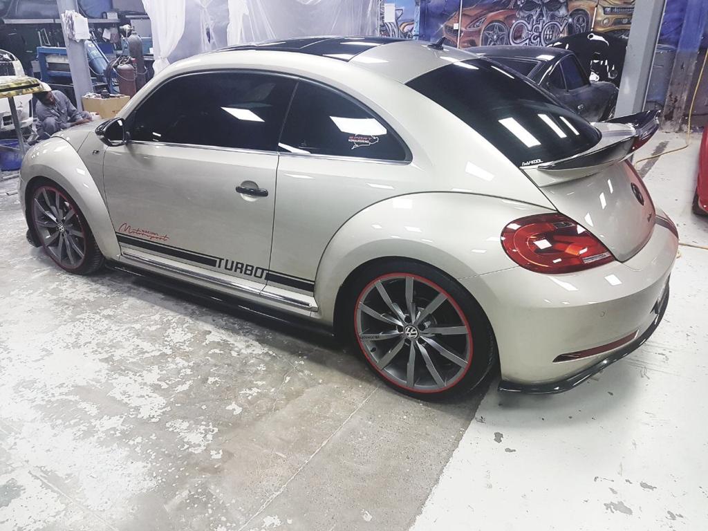 2012-2019 VW Beetle Custom Body Kit Carbon & Chrome
