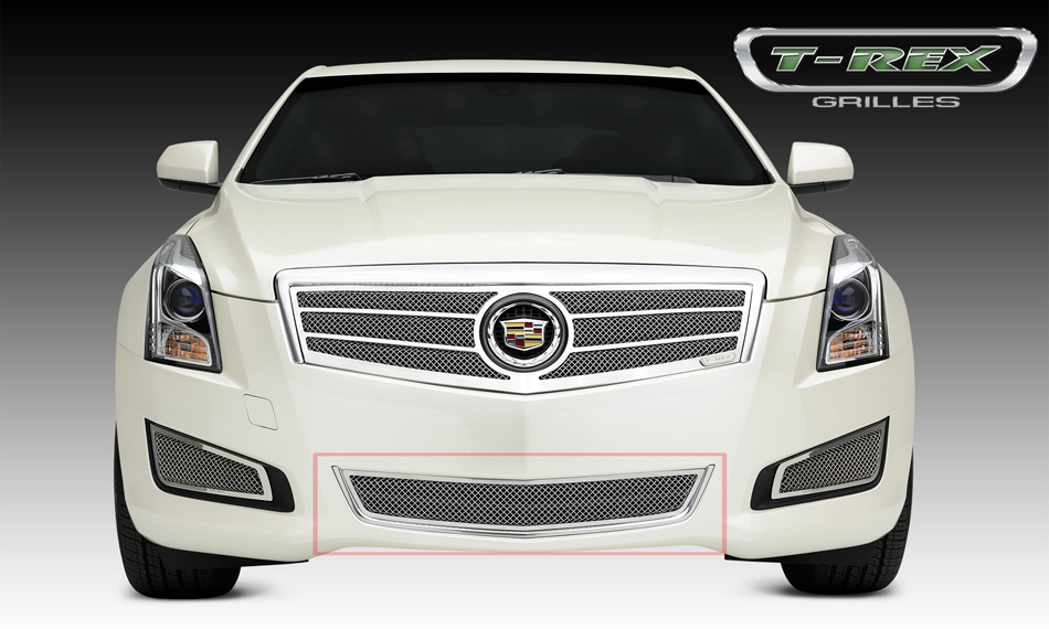 2013-2014 Cadillac ATS - Upper Class Formed Mesh Grille, Center Bumper ...