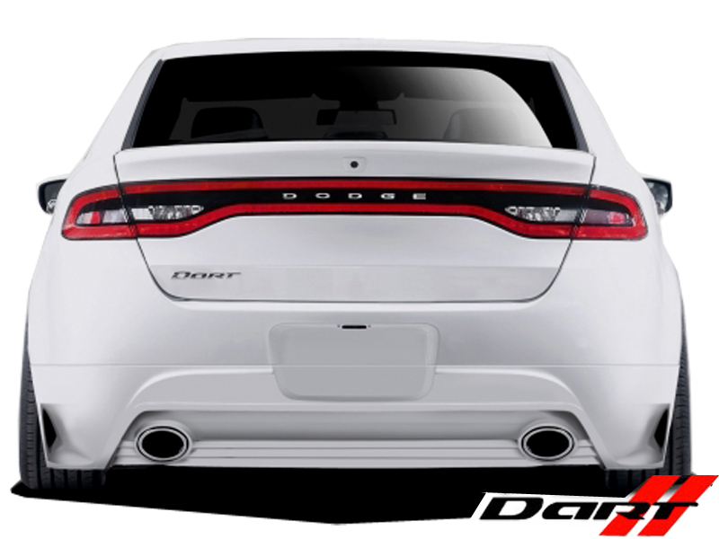 2013-2016 Dodge Dart Duraflex Racer Rear Lip Under Spoiler Air Dam ...