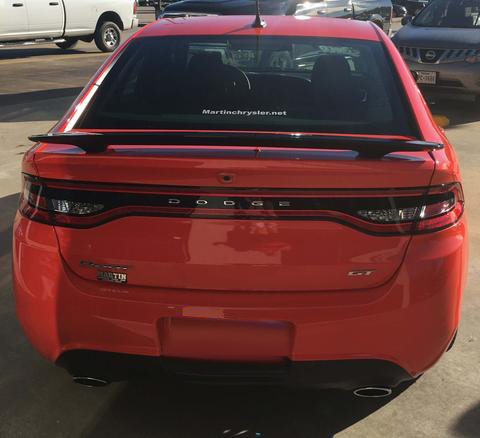 2013-2018 Dodge Dart Painted Flexible Rear Lip Spoiler
