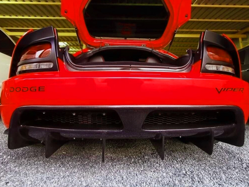 2003-2009 Dodge SRT Carbon Fiber Rear Diffuser