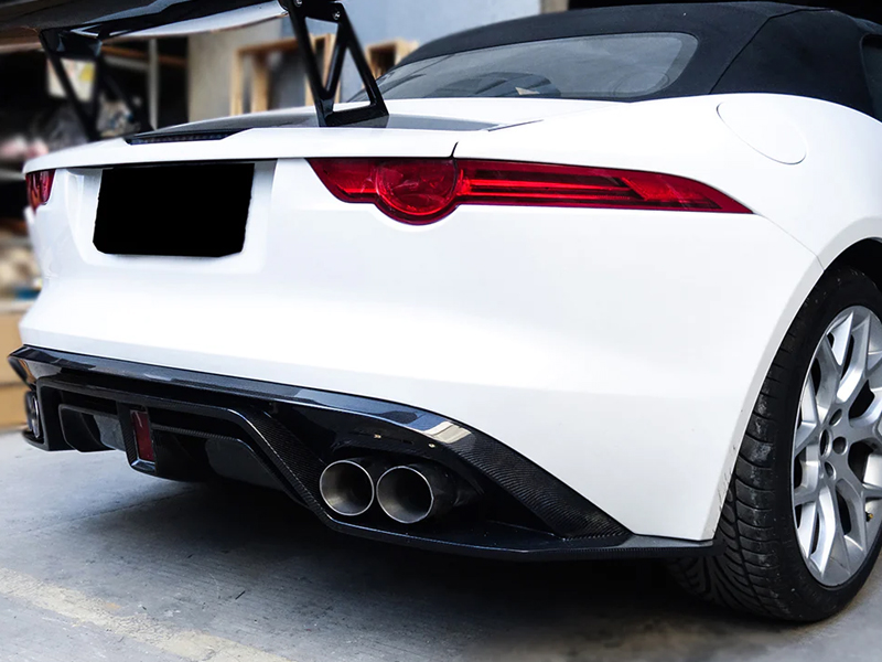 2013-2017 Jaguar F-Type Coupe / Convertible Carbon Fiber BS Style Rear ...