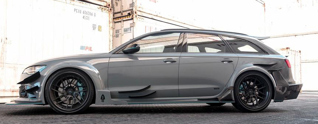 2013-2018 Audi RS6 Avant Bkss Style Wide Body Full Body Kit PCF8363BKSS