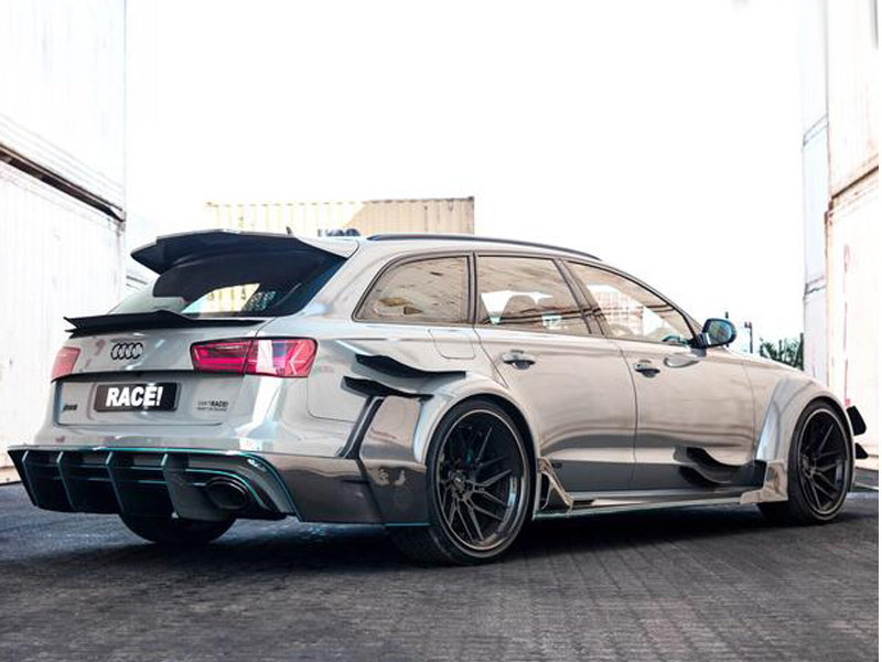 2013-2018 Audi RS6 Avant Bkss Style Wide Body Full Body Kit PCF8363BKSS