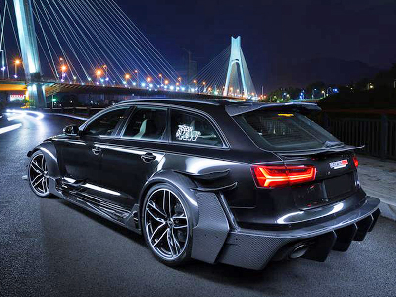 2013-2018 Audi RS6 Avant Bkss Style Wide Body Full Body Kit PCF8363BKSS