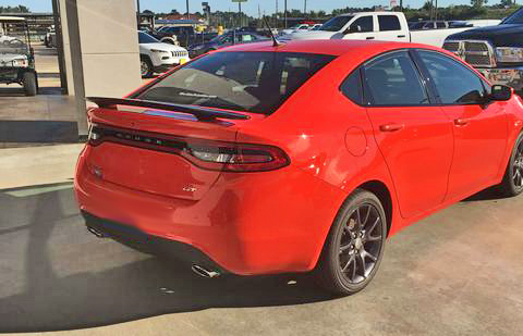 2013-2018 Dodge Dart Painted Flexible Rear Lip Spoiler