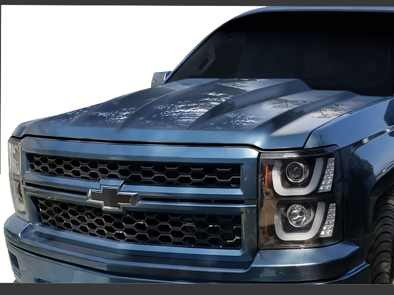 2014-2015 Chevrolet Silverado 2" Cowl Hood