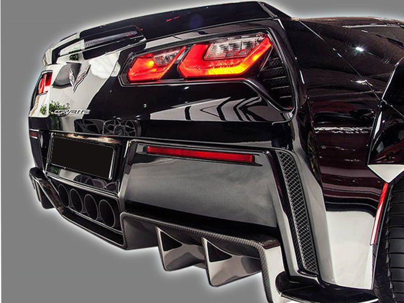 2014-2019 Chevrolet Corvette VIP Rear Diffuser 14CHCOR2DVIP-032 VIS Racing