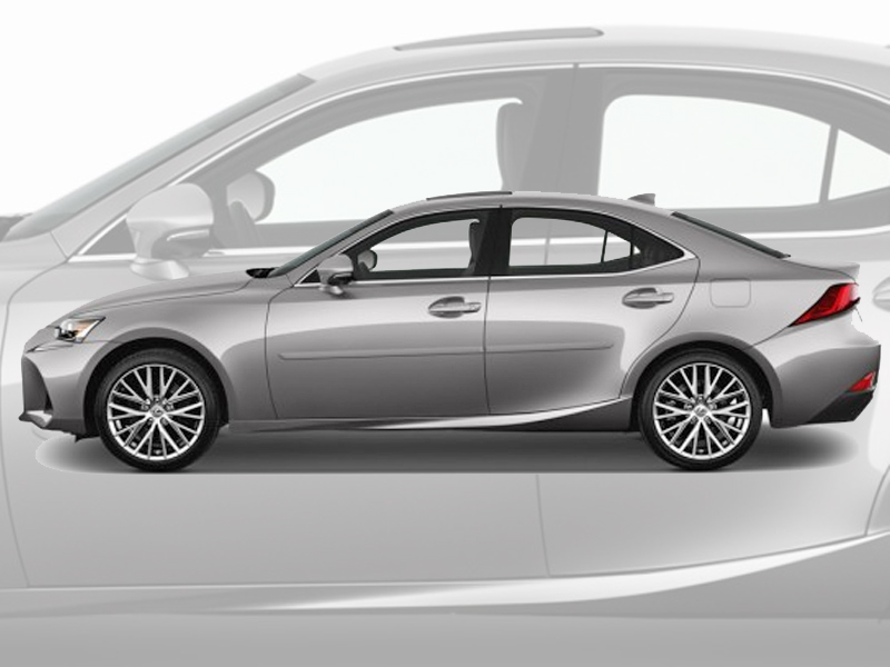 2014-2020 LEXUS IS 4 DOOR PAINTED BODY SIDE MOLDING