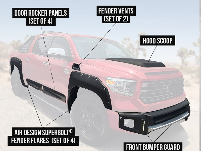 2014-2021 Toyota Tundra Full Off-Road Body Kit Crew Max Cab