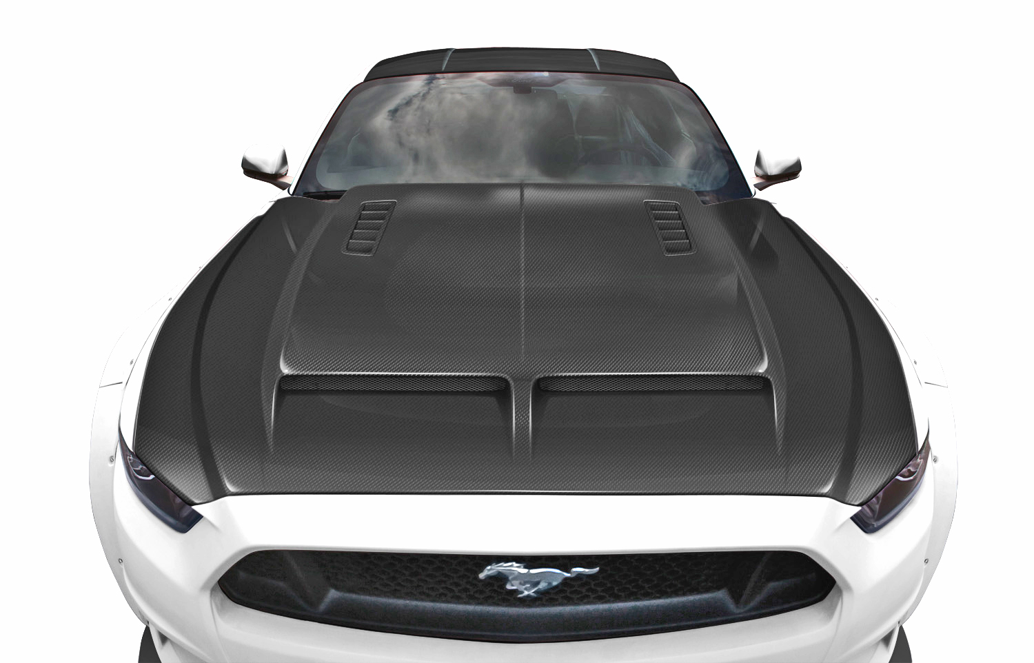 2015-2017 Ford Mustang Carbon Creations GT500 Styled Hood